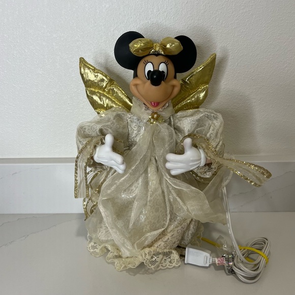Disney | Holiday | Vintage 9s Disney Minnie Mouse Angel Tree Topper ...